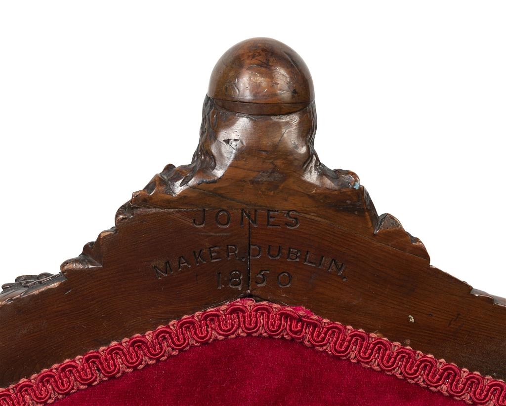 Arthur Jones | A pair of rare and important Irish bog yew salon chairs ...