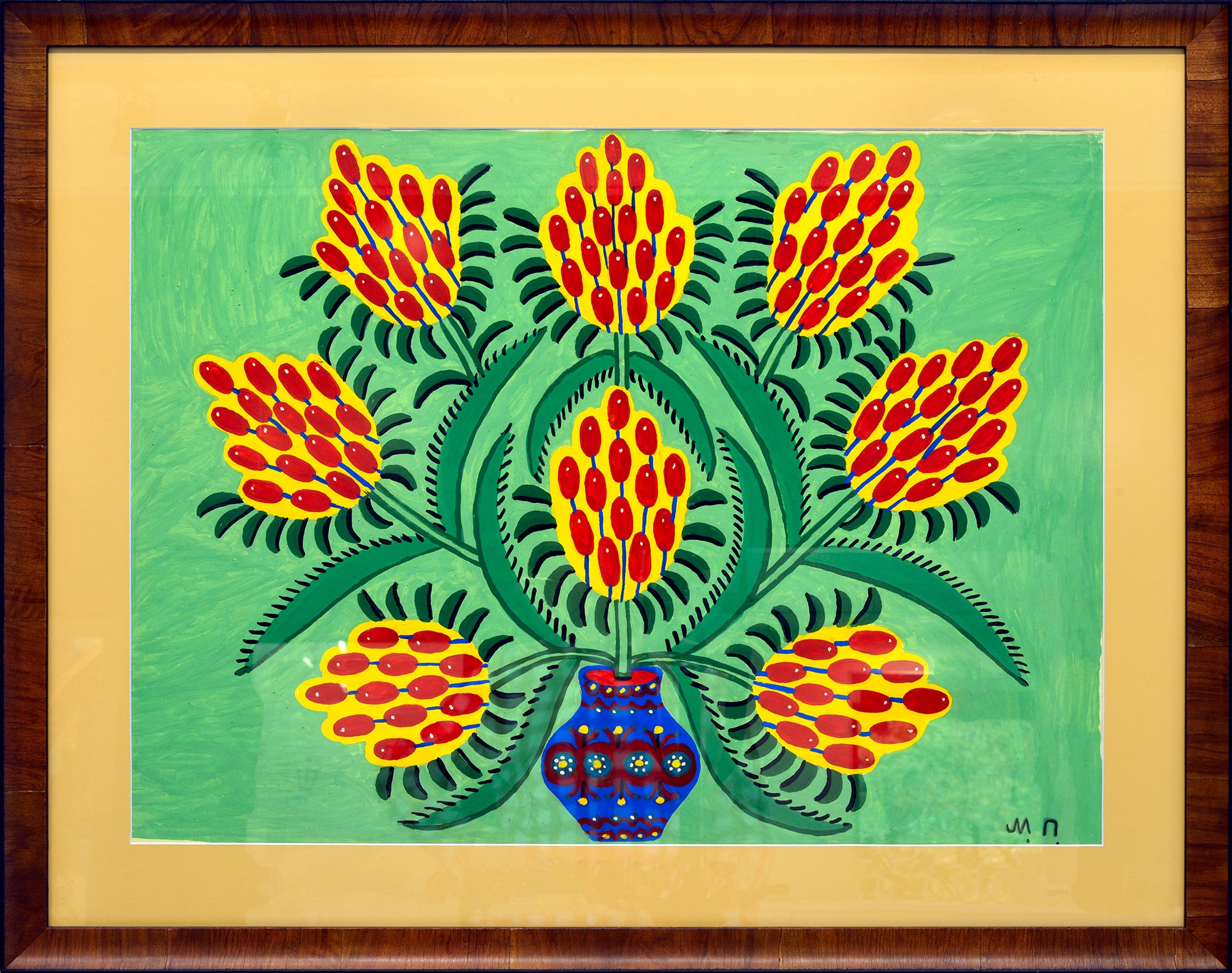 Maria Prymachenko | Grown flowers in a small pot delight little ...