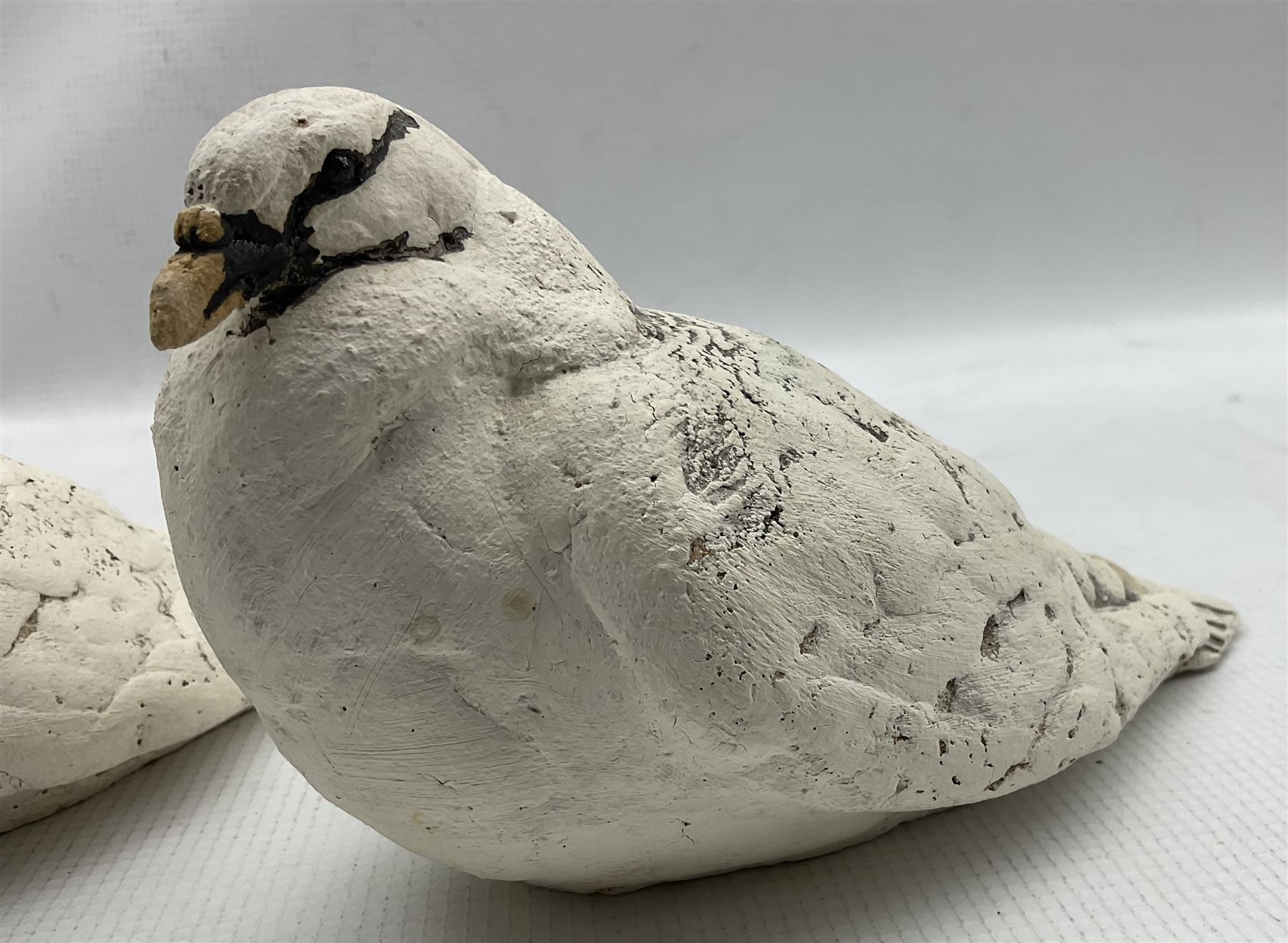 G. James | Pair of studio pottery doves | MutualArt