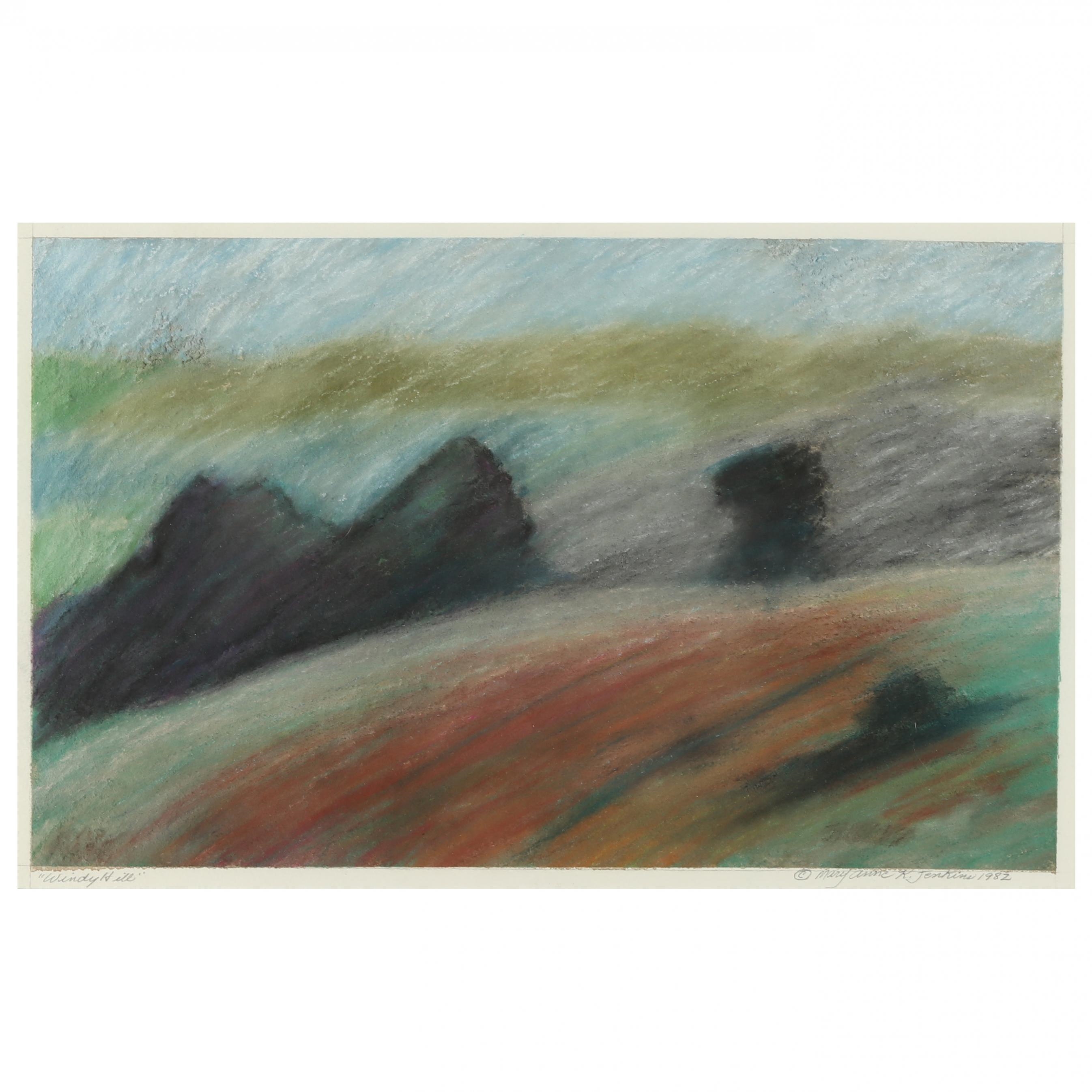 Mary Anne Keel Jenkins | Windy Landscape (1982) | MutualArt