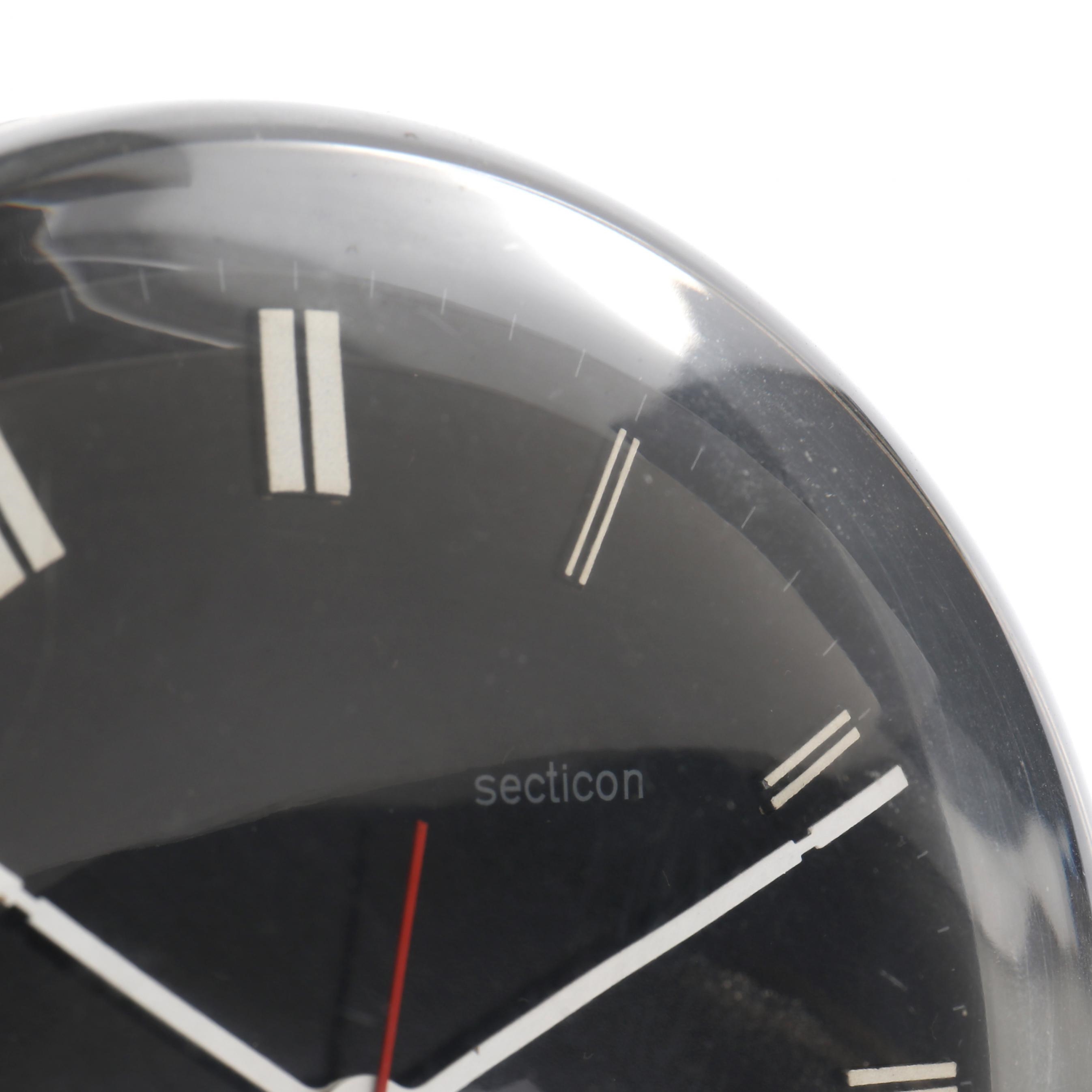 Angelo Mangiarotti | Secticon Leather Table Clock | MutualArt