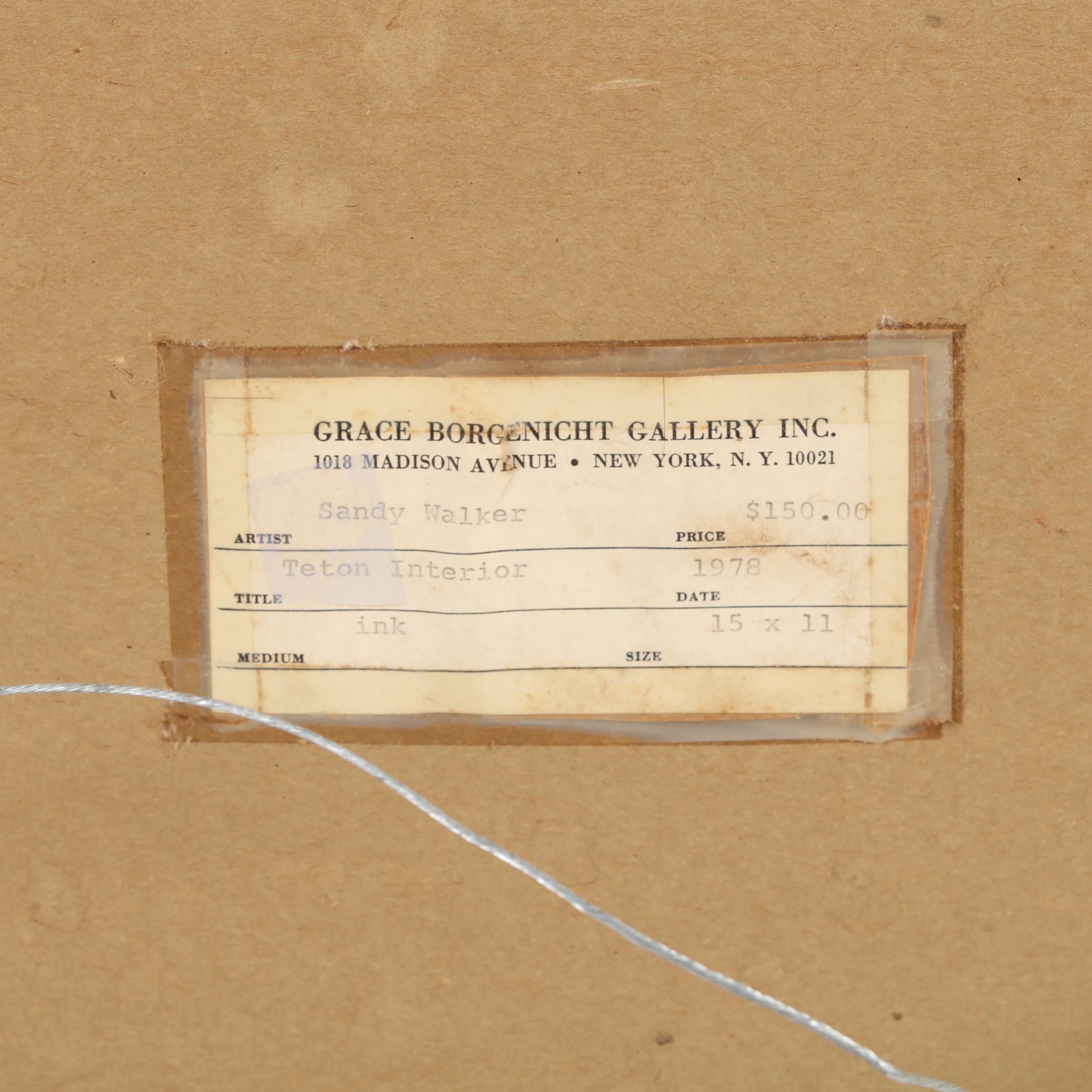 Sandy Walker | Teton Interior (1978) | MutualArt