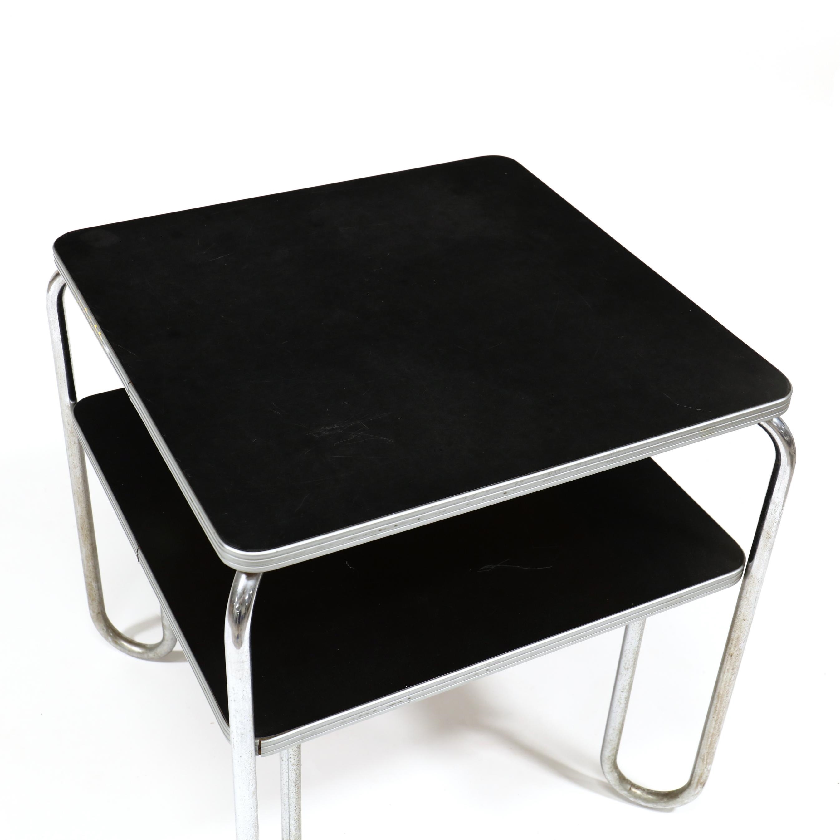 Wolfgang Hoffman | Art Deco Two-Tiered Table (1930s) | MutualArt