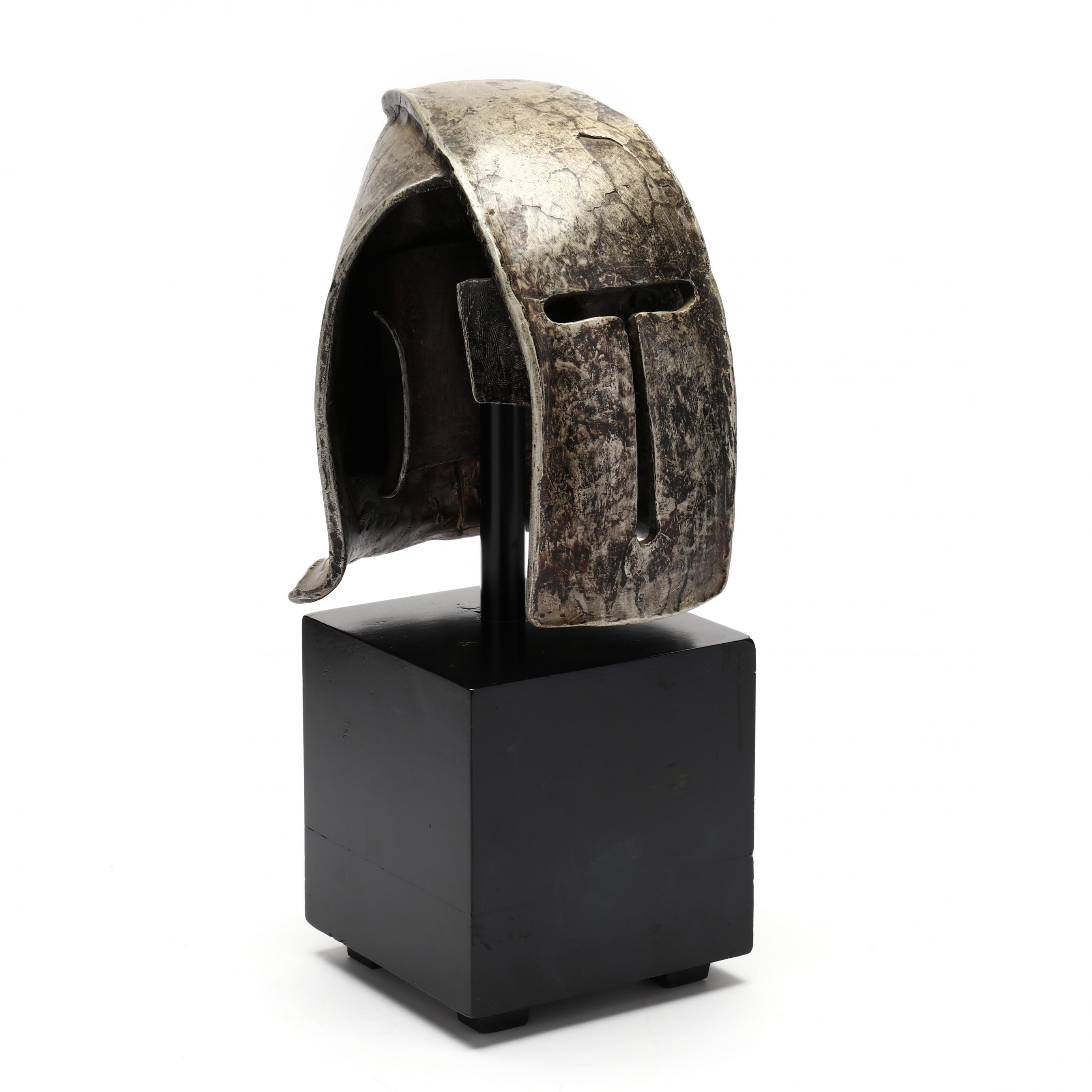 Dan Welz | Metal Armored Mask Sculpture | MutualArt