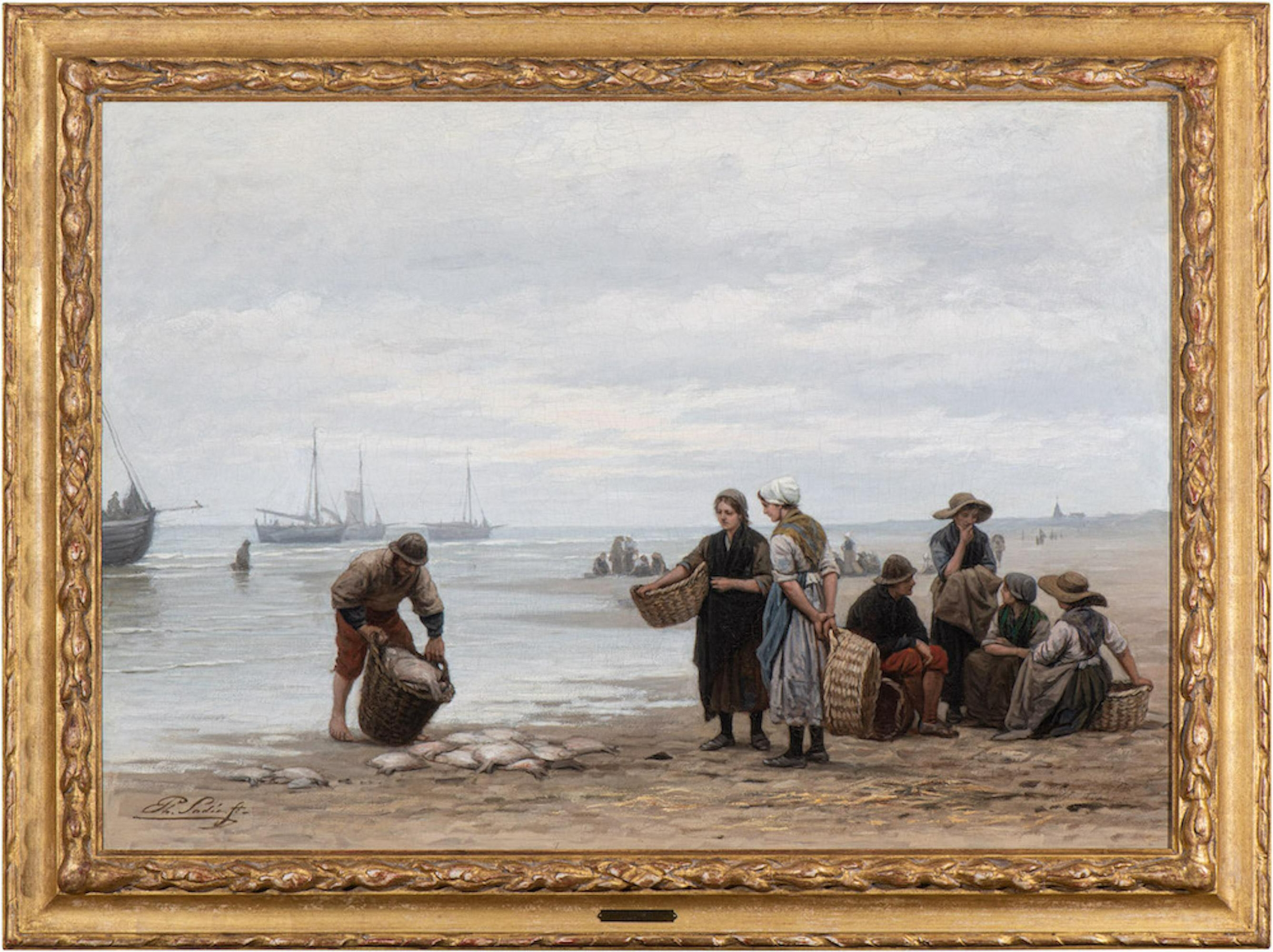Philip Lodewijk Jacob Frederik Sadée | Awaiting the fishing fleet ...