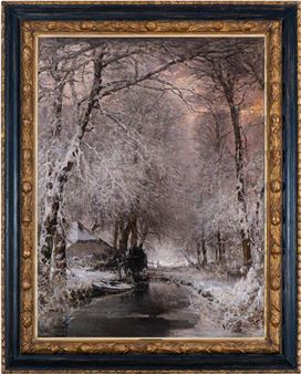 Louis Apol | VIEW OF A LANDSCAPE WITH WILLOWS | MutualArt