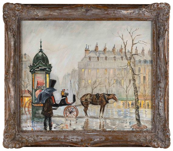 Cesar Villacres | Paris street scene. | MutualArt