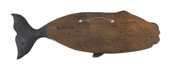 Roger Mitchell | ROGER MITCHELL CARVED WOODEN RIGHT WHALE | MutualArt