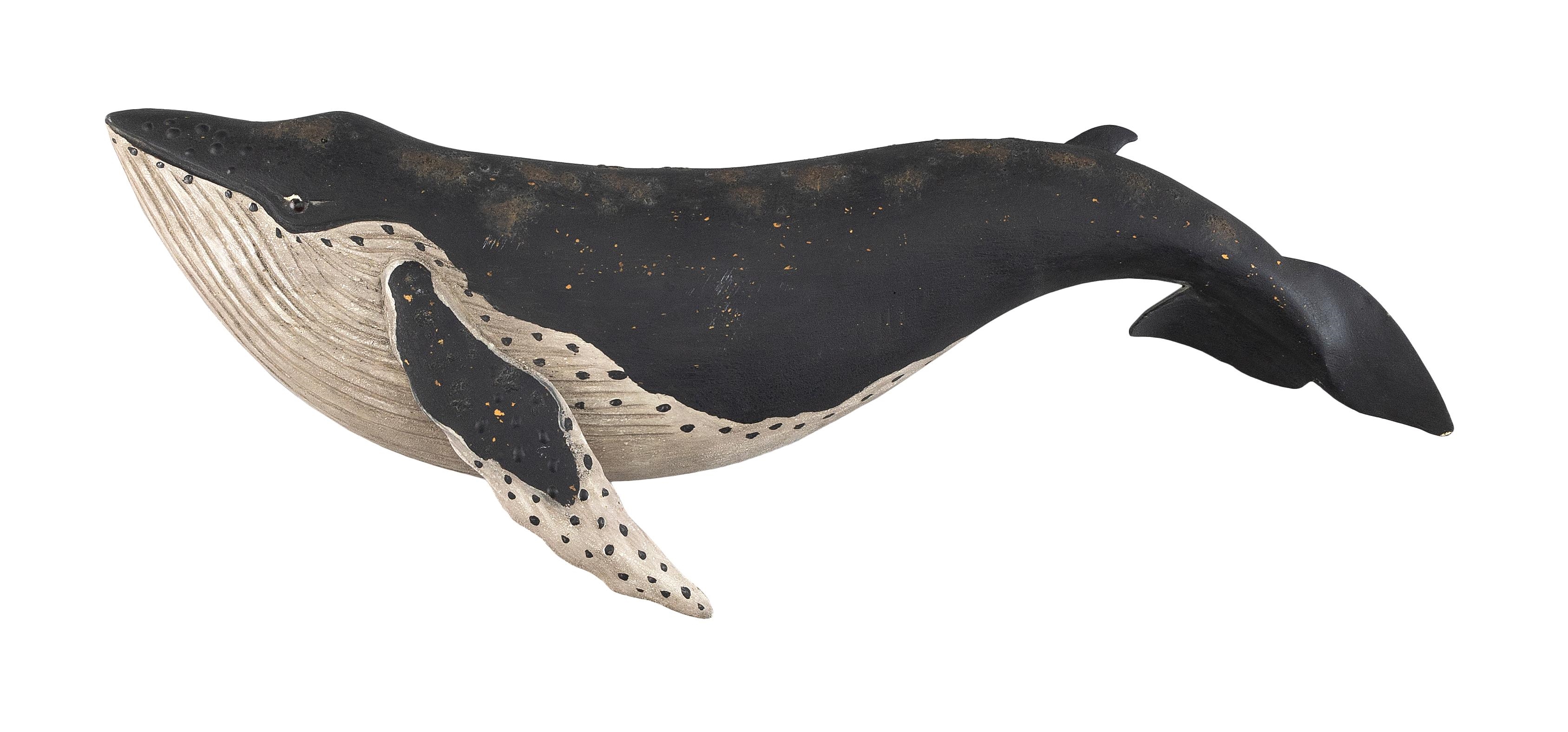 Roger Mitchell | ROGER MITCHELL CARVED WOODEN HUMPBACK WHALE | MutualArt