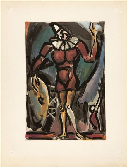 Georges Rouault | LE CLOWN A GROSSE CAISSE (1930) | MutualArt