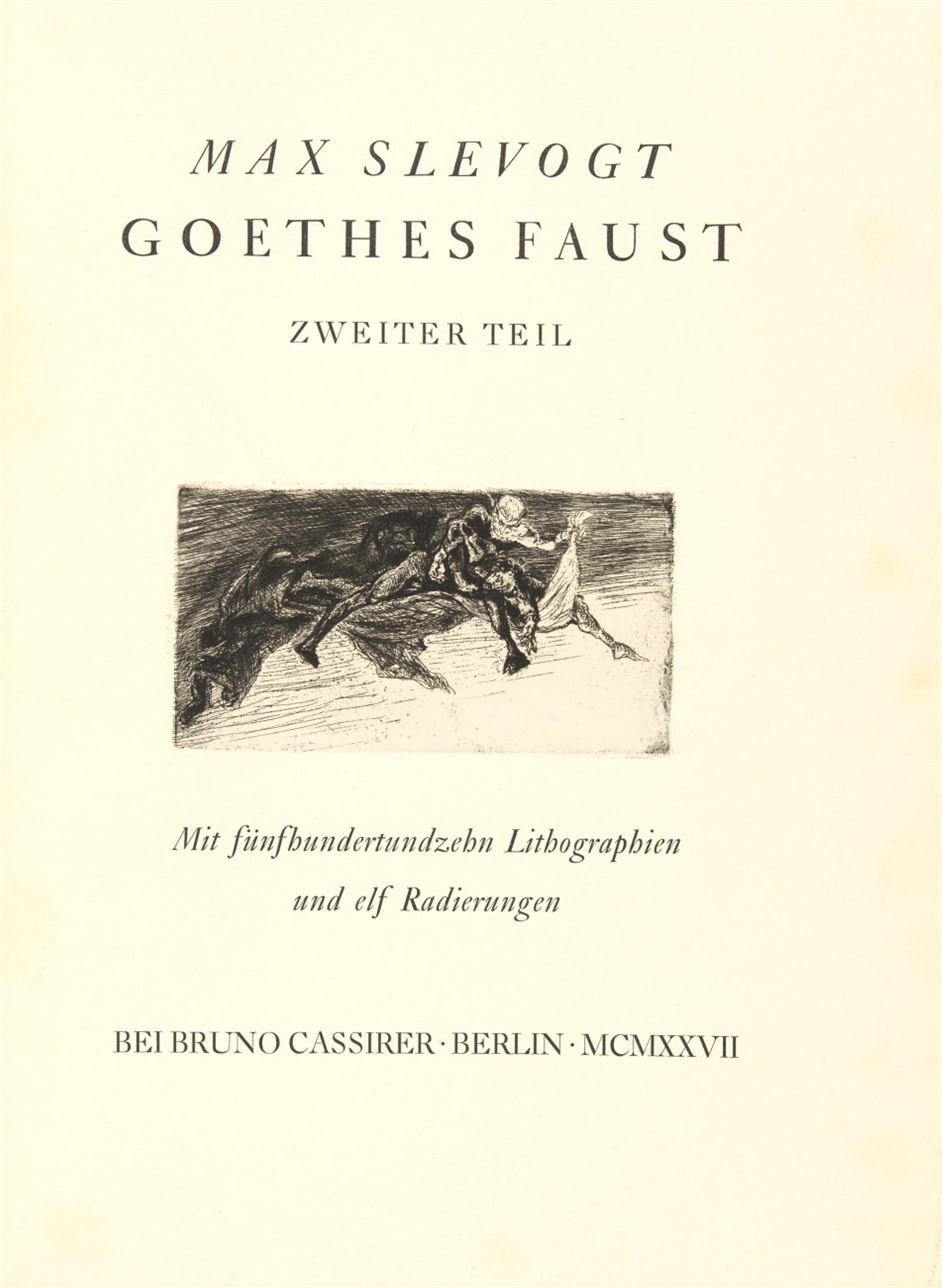 Max Slevogt | Faust Cassirer 1926-27. 45 | MutualArt
