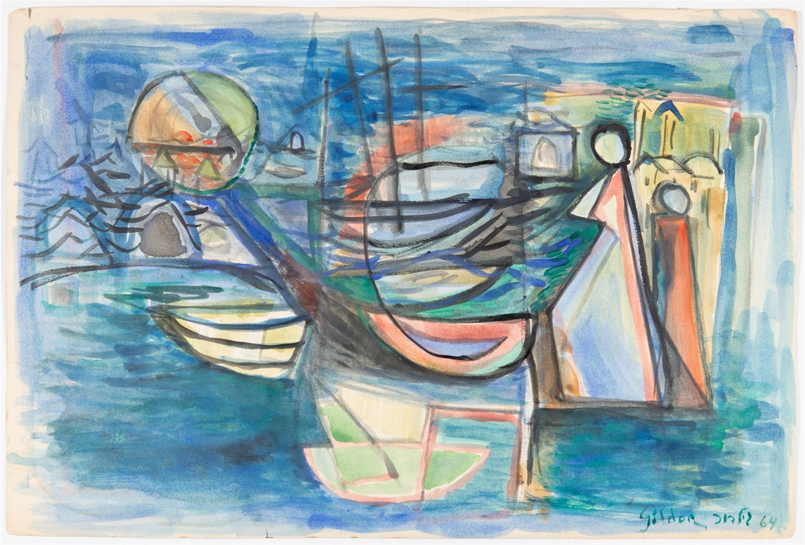Jacob Gildor | HARBOR SCENE (1948) | MutualArt
