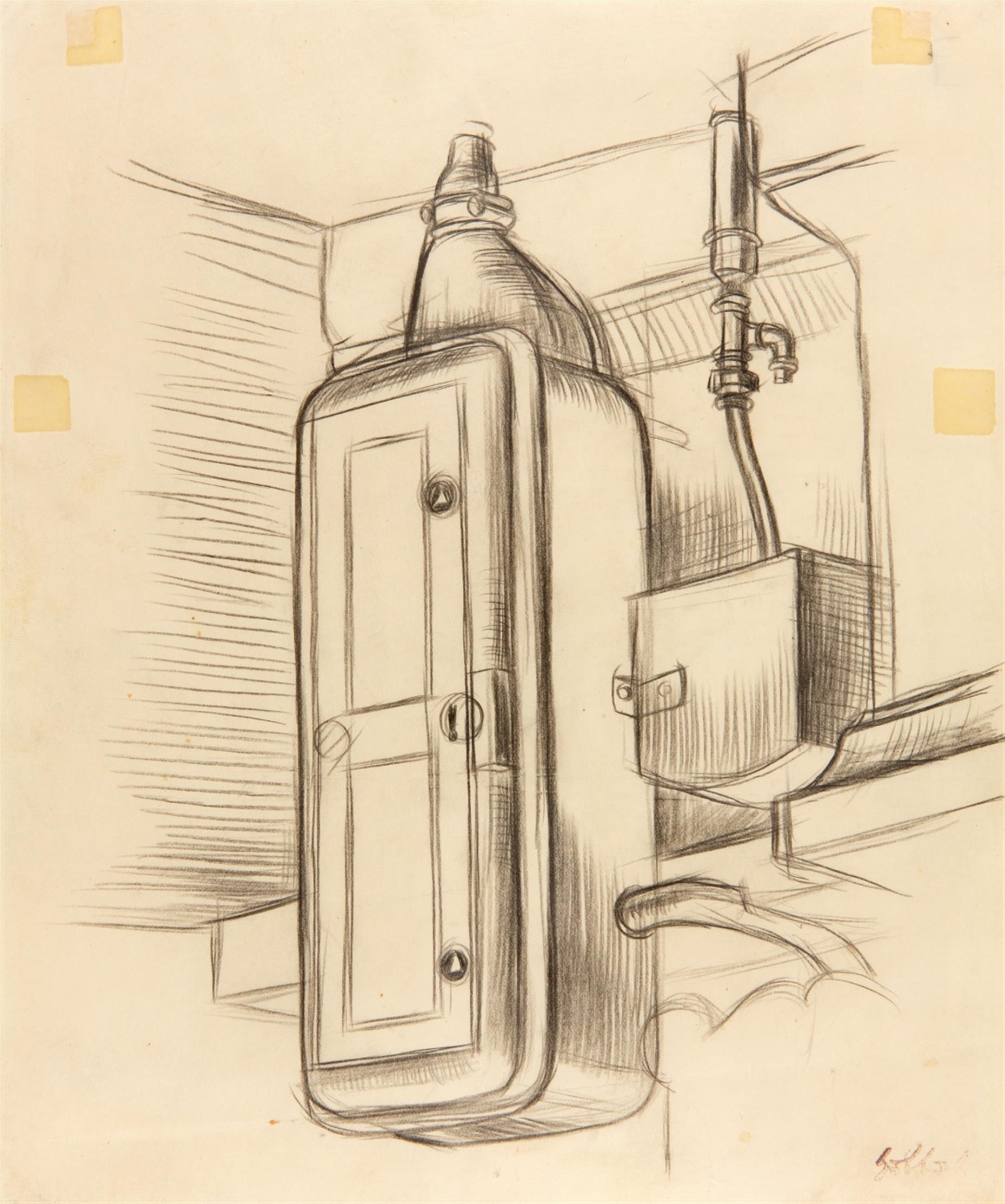 Karl Hubbuch | HIGH VOLTAGE CONNECTION AROUND | MutualArt