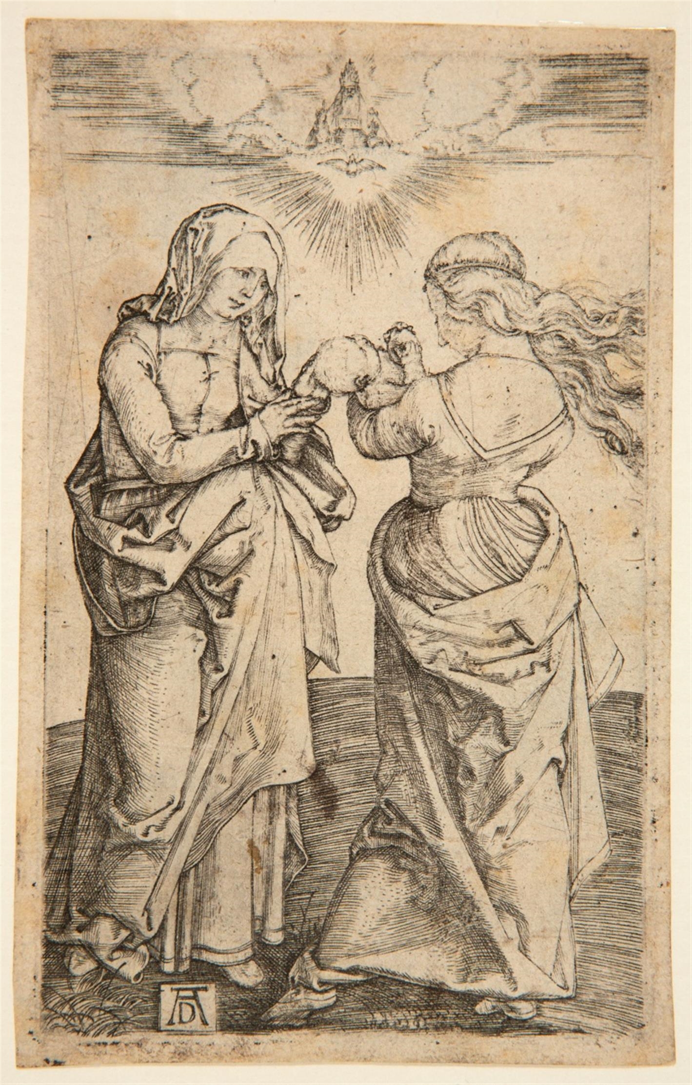 Albrecht Dürer | Die Heilige Anna und Maria mit dem Kinde, stehend ...