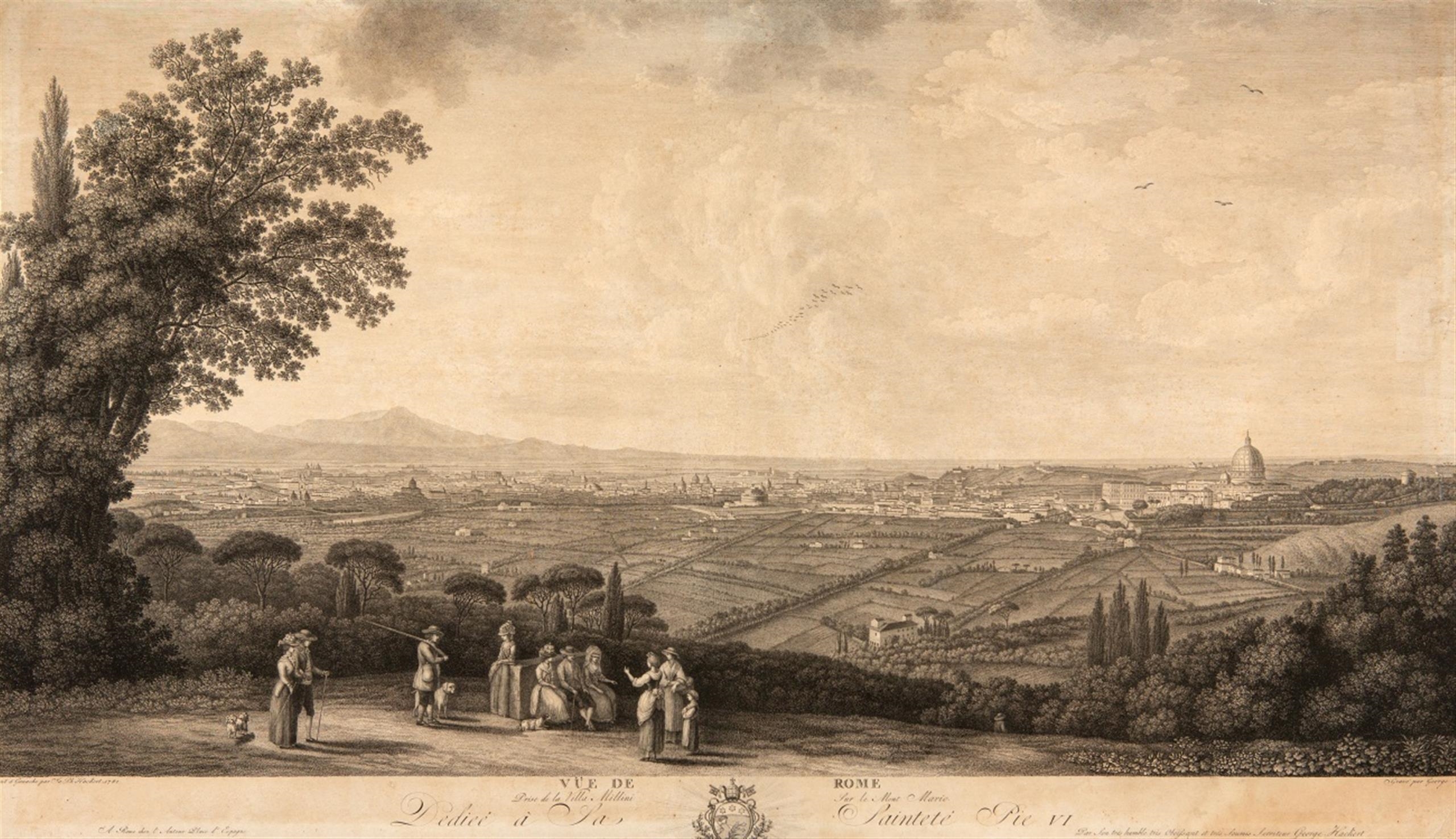 Jacob Philippe Hackert | Vue de Rome (1781) | MutualArt