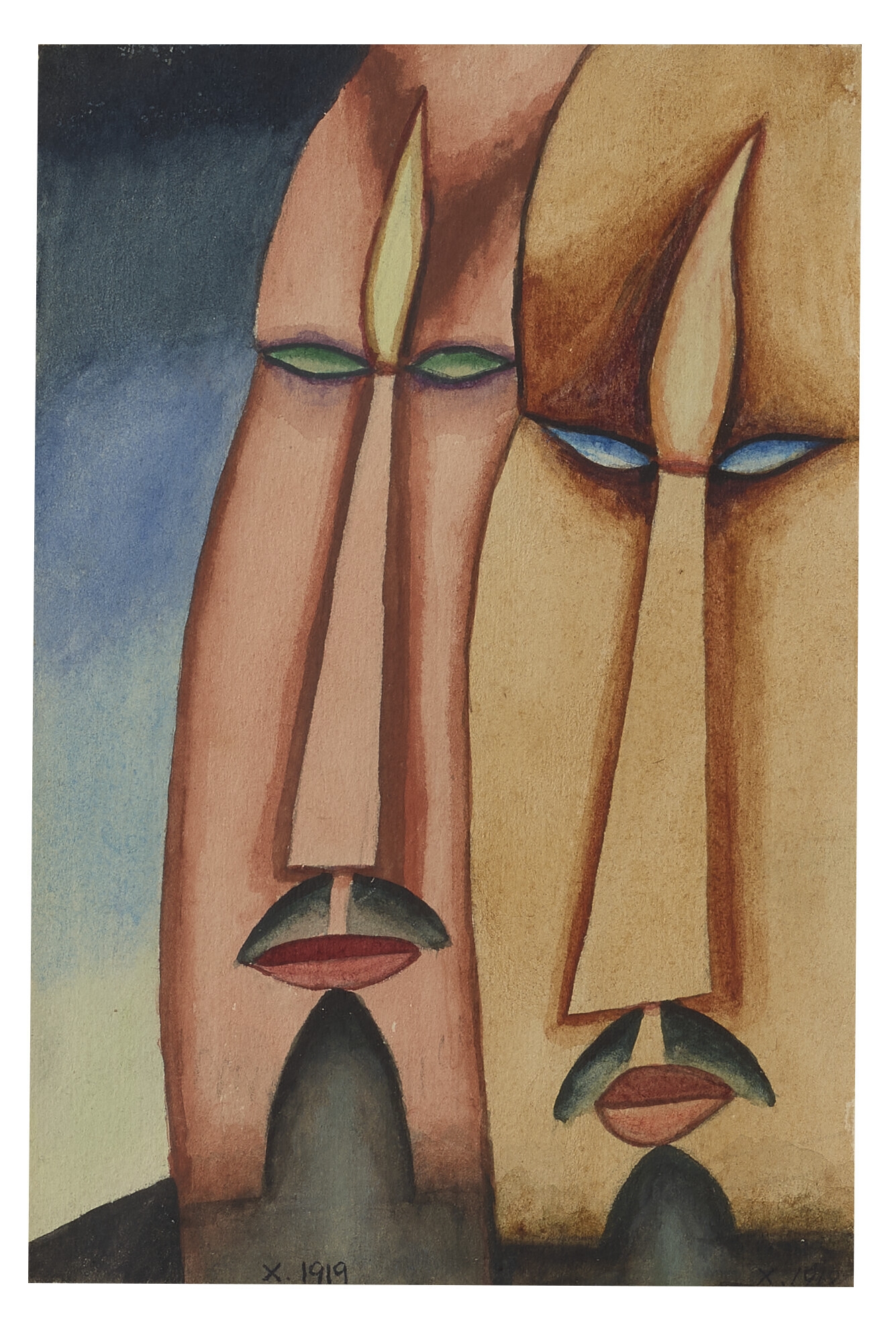 Alejandro Xul Solar | Sol Herido (Circa 1922) | MutualArt