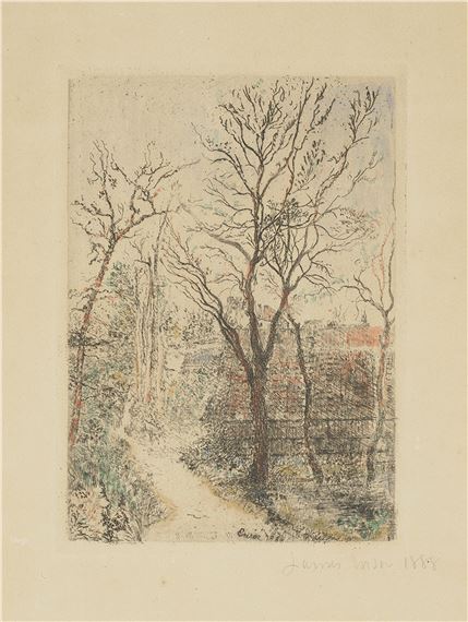 James Ensor | Sentier à Groenendael (Footpath at Groenendael) (1888 ...