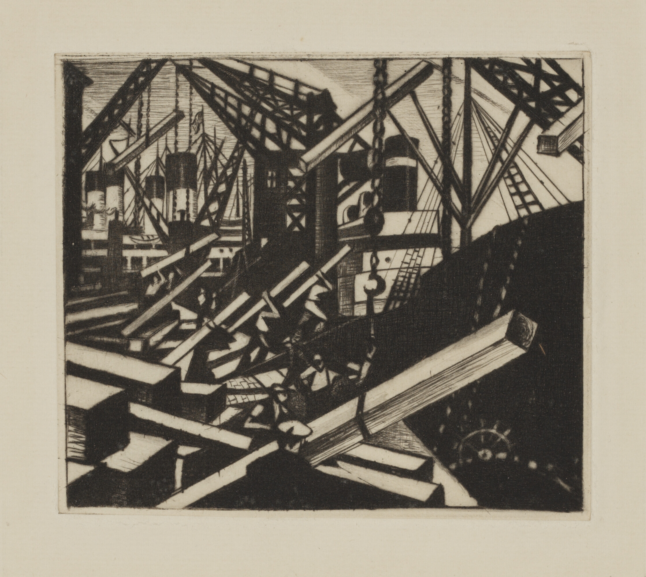 Christopher Richard Wynne Nevinson | Southampton (1916) | MutualArt