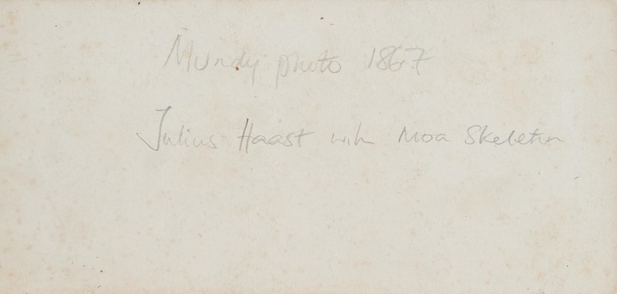 Daniel Louis Mundy | Julius Haast with Moa Skeleton (1867) | MutualArt