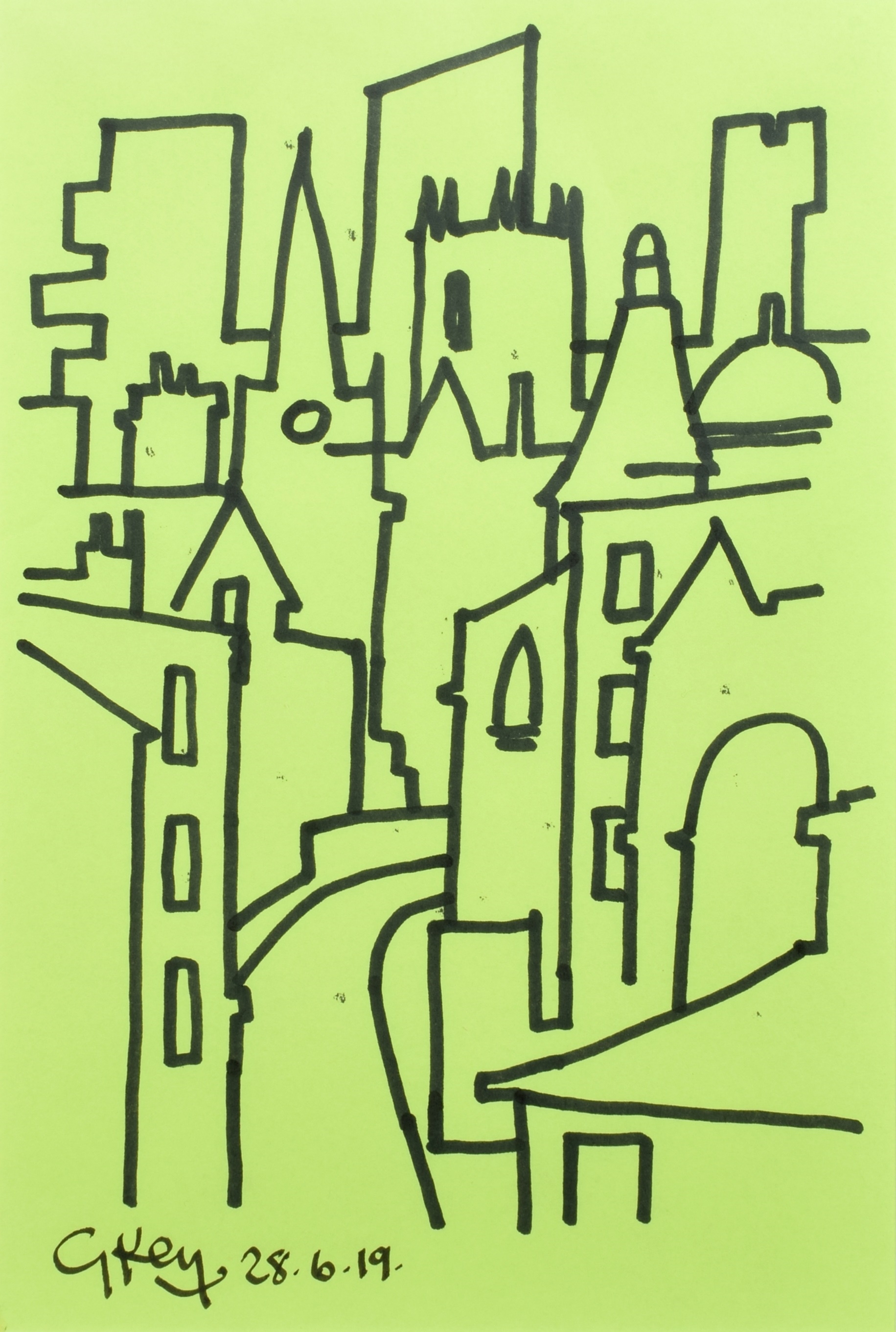 Geoffrey Key | Northern townscape | MutualArt