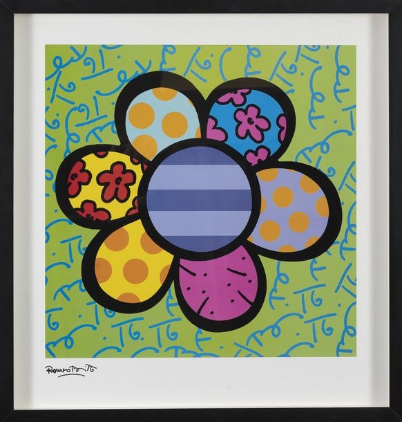 Romero Britto | Flower. | MutualArt