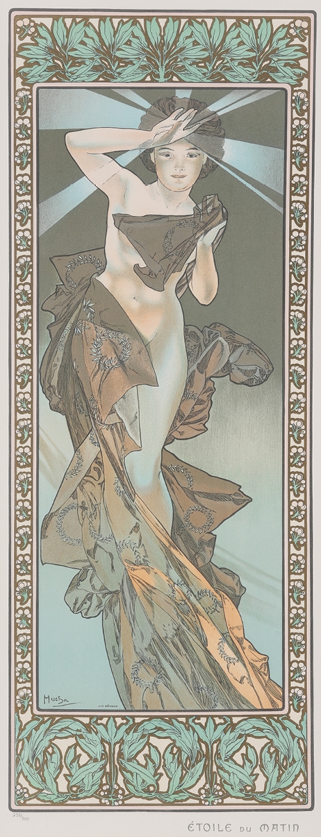 Alphonse Mucha | morning star/evening star | MutualArt