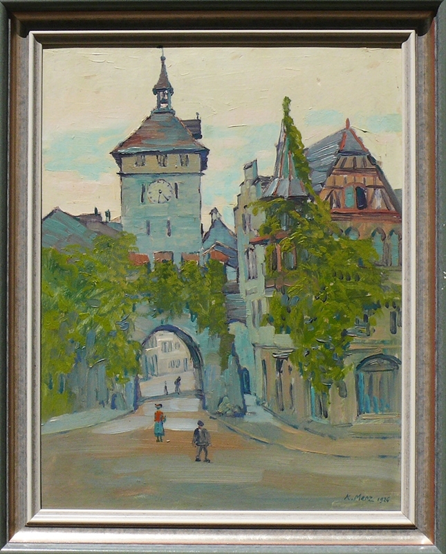 Karl Merz | Blick auf Schnetztor in Konstanz (1926) | MutualArt
