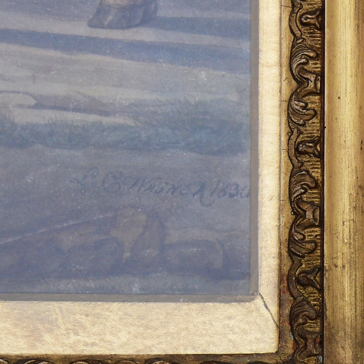 Carl Wagner | Blick auf Bauernhaus (1830) | MutualArt