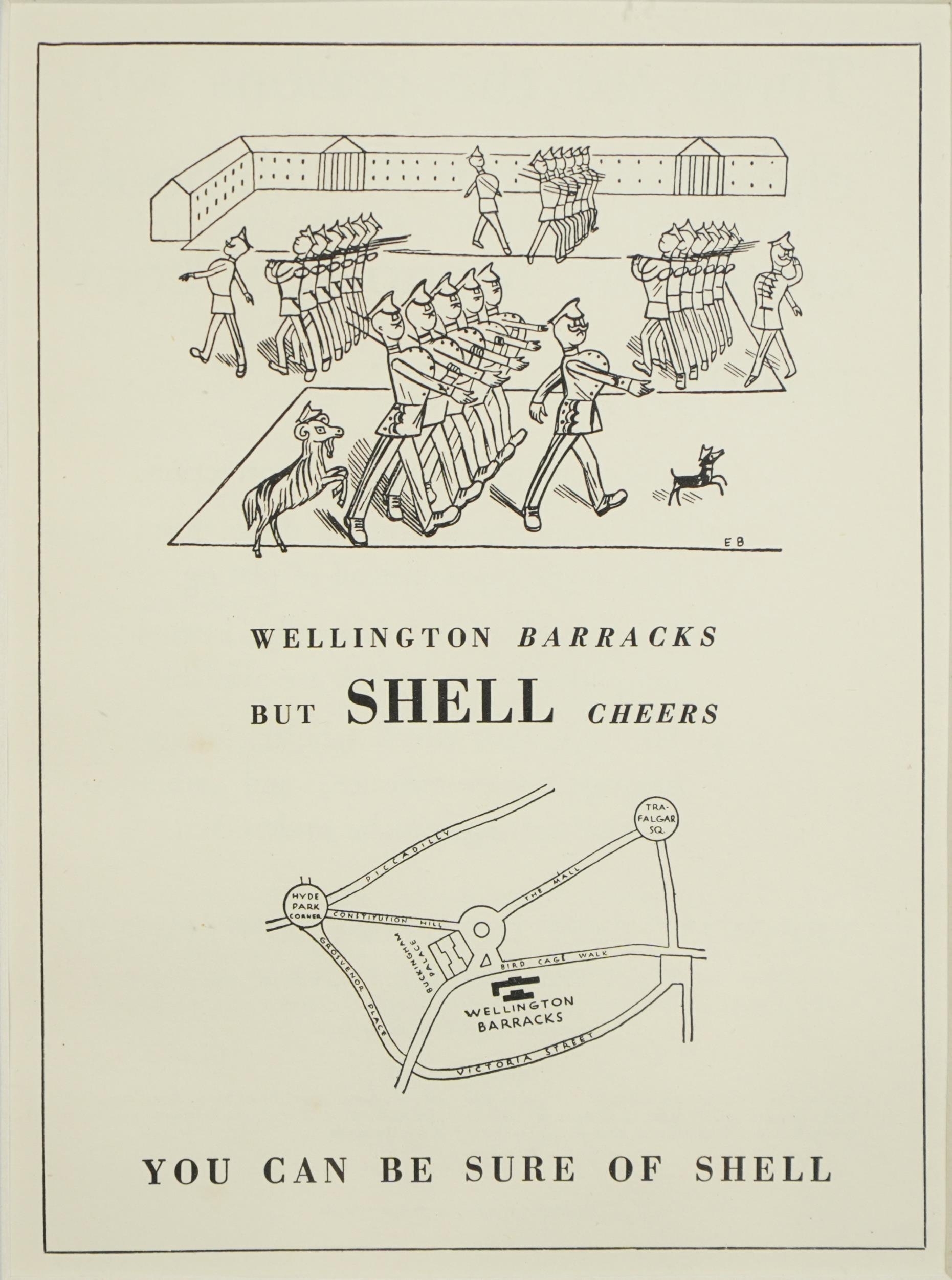 Edward Bawden | Wellington Barracks, You Can Be Sure of Shell (1936 ...