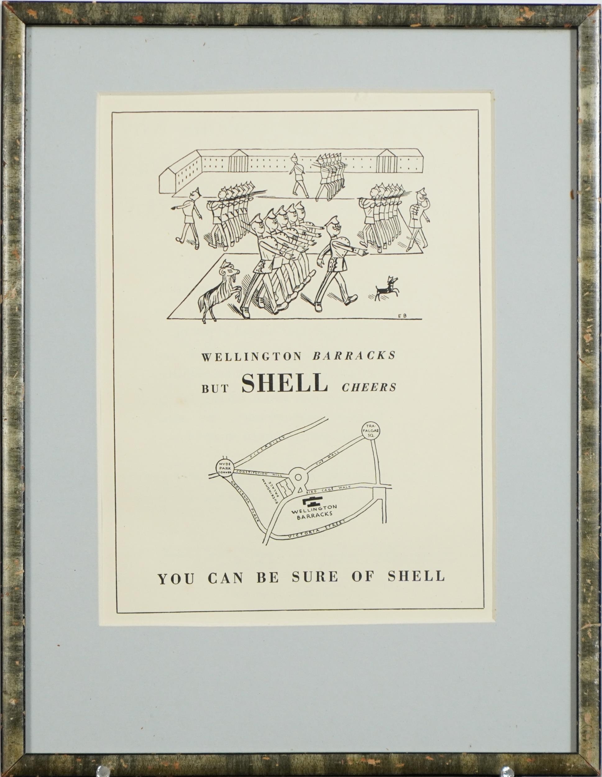 Edward Bawden | Wellington Barracks, You Can Be Sure of Shell (1936 ...