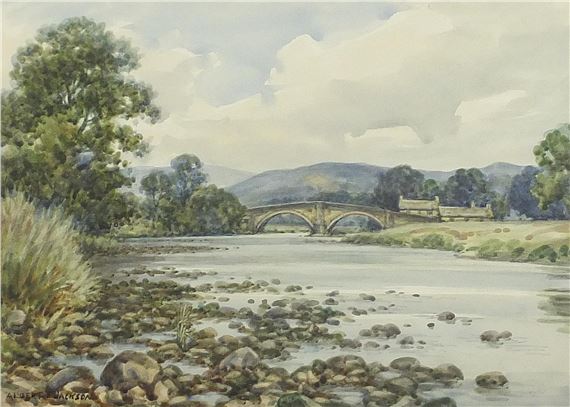 Albert Edward Jackson | Bolton Bridge, Yorkshire | MutualArt