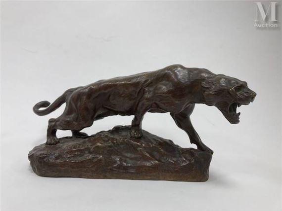 Thomas François‏ Cartier | Lionne rugissant | MutualArt