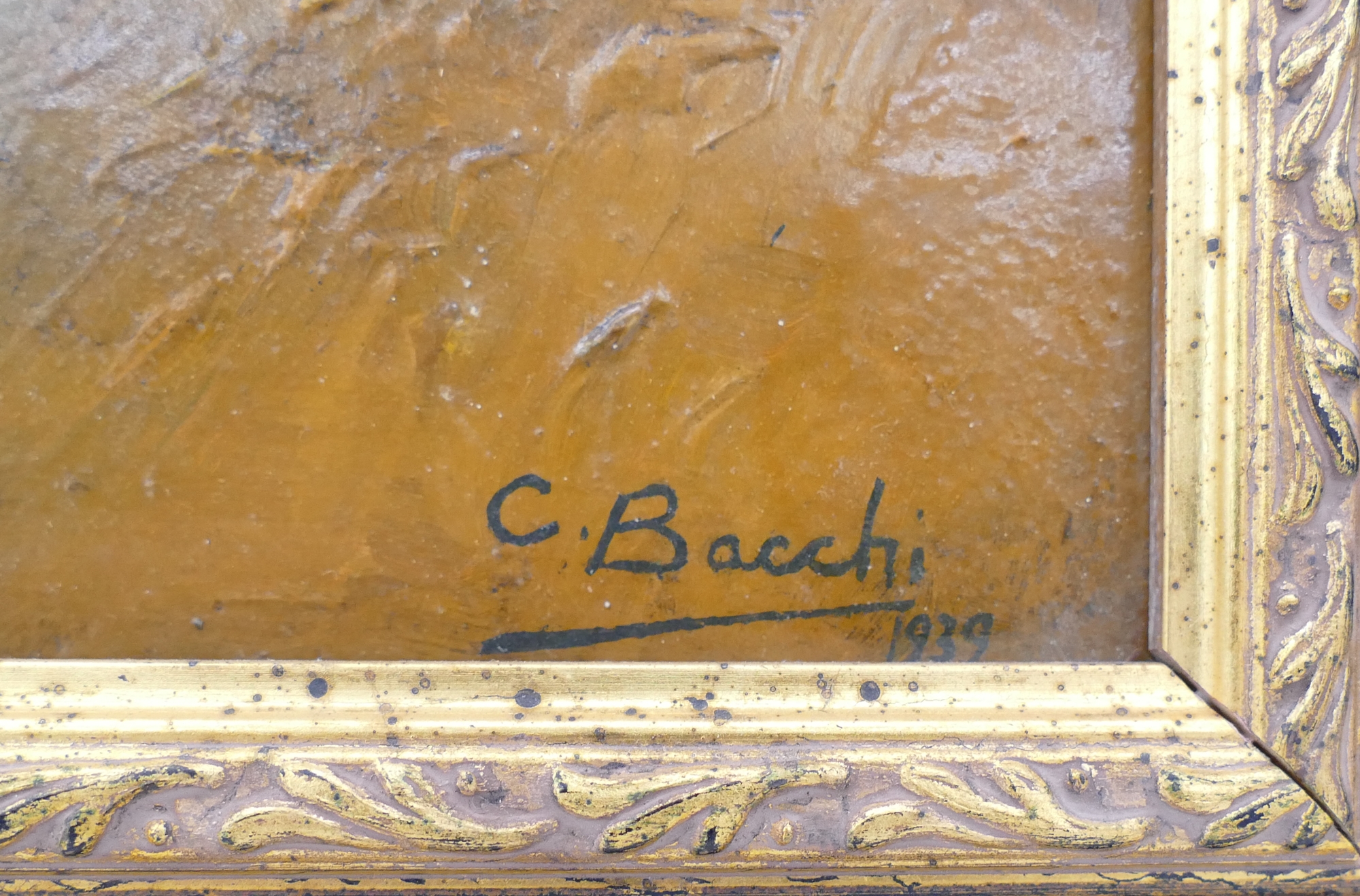 Cesare Bacchi | Girl By the Fireplace (1939) | MutualArt