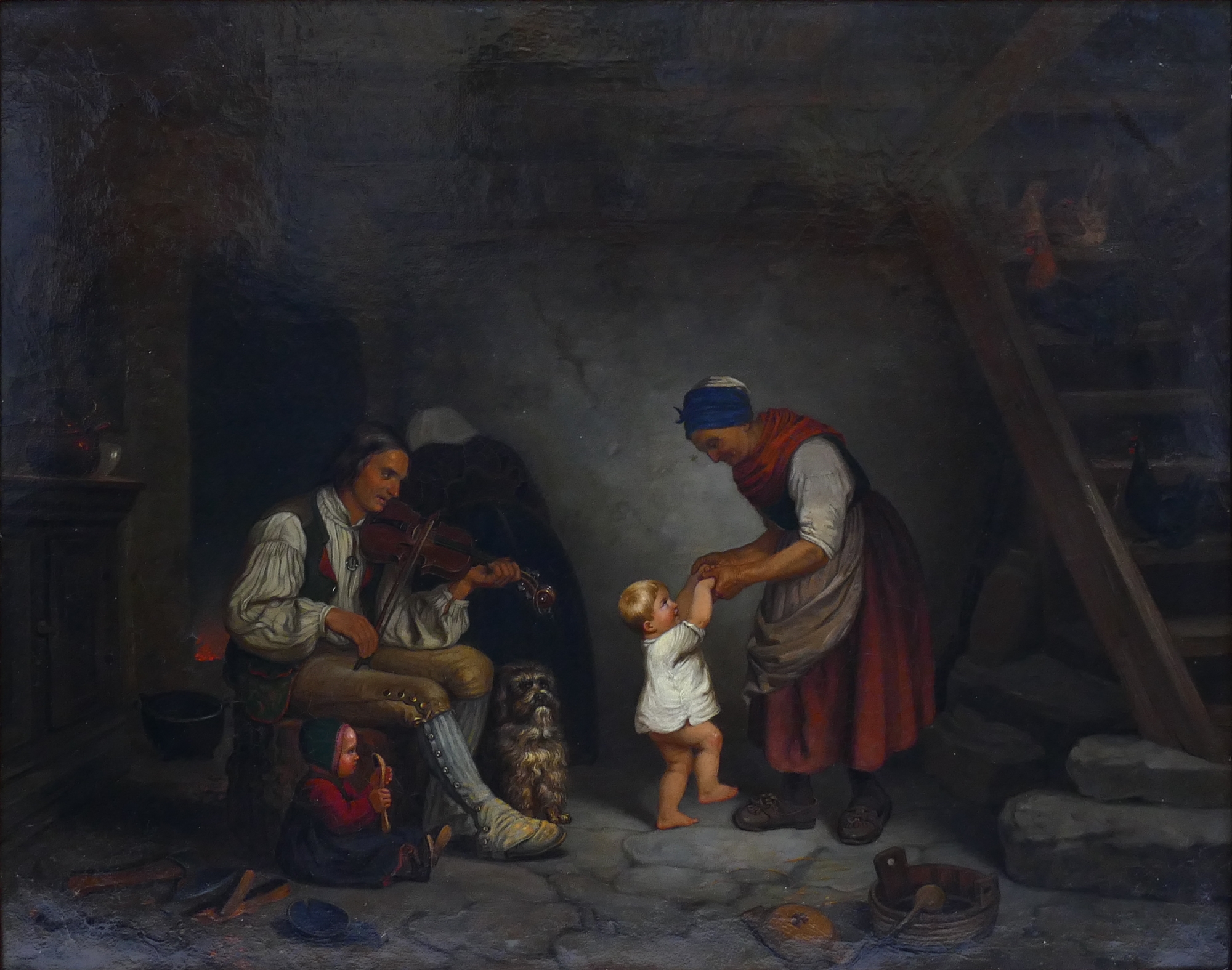 Alfred Provis | Farmhouse Genre Scene | MutualArt