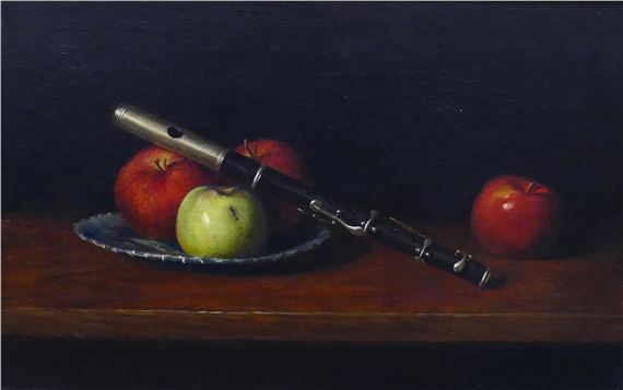 Albert King | Still Life with Apple and Flute | MutualArt