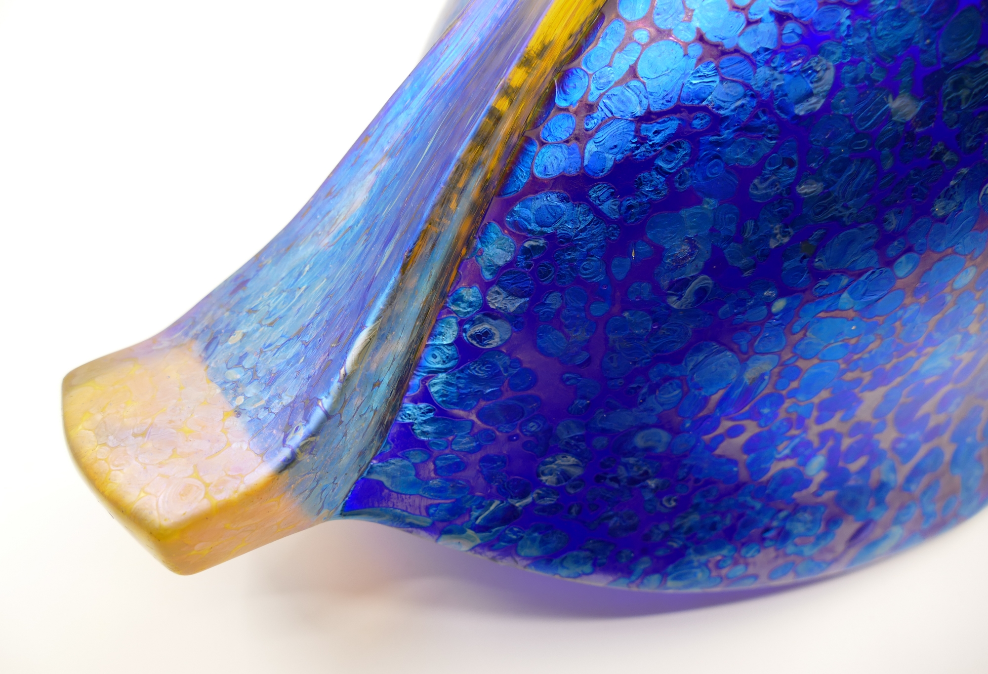 Marie Louise Kirschner | LOETZ PAPILLON PADDLE COBALT GLASS VASE ...