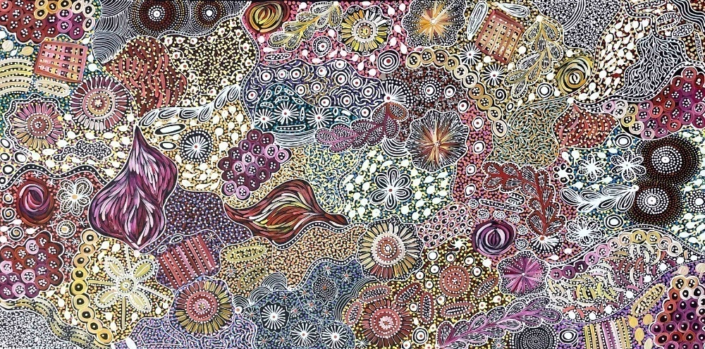 Janet Golder Kngwarreye | Bush Yam Dreaming 2022 (2022) | MutualArt