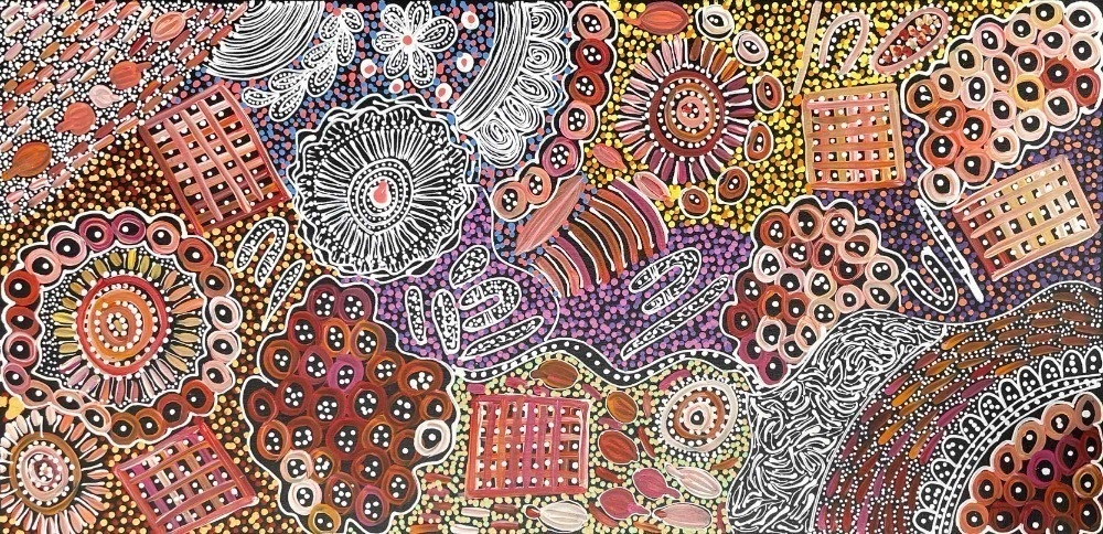Janet Golder Kngwarreye | Bush Yam Dreaming 2022 (2022) | MutualArt