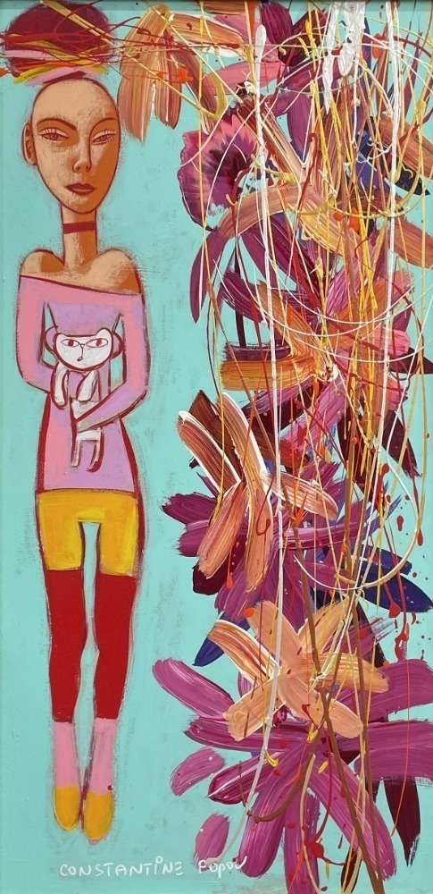 Constantine Popov | Jessica and the White Puppy | MutualArt