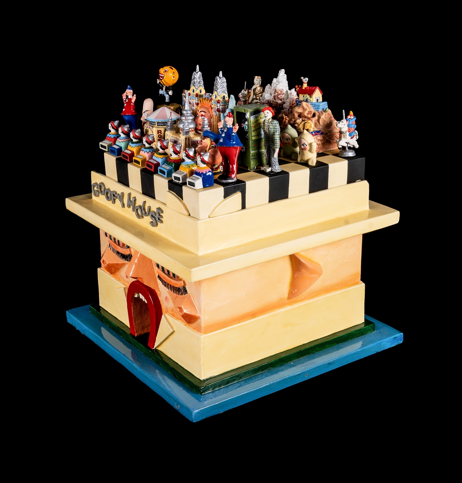 Peter Kingston | Luna Park Chess Set, 'Goofy House' (1970s) | MutualArt