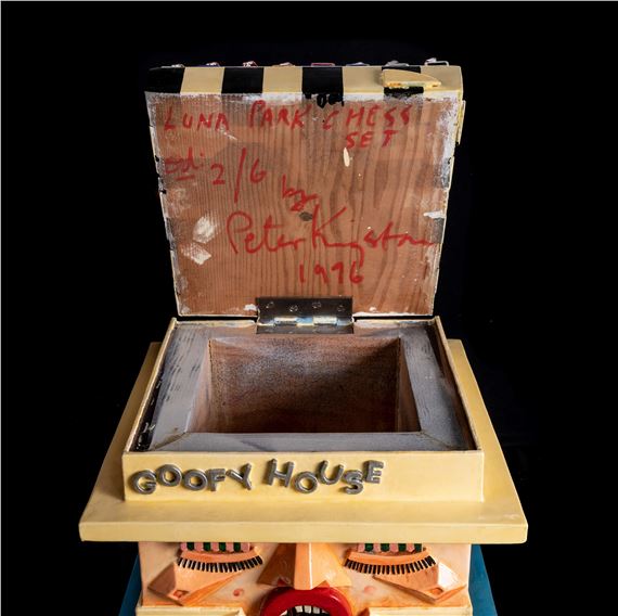 Peter Kingston | Luna Park Chess Set, 'Goofy House' (1970s) | MutualArt