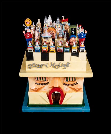 Peter Kingston | Luna Park Chess Set, 'Goofy House' (1970s) | MutualArt