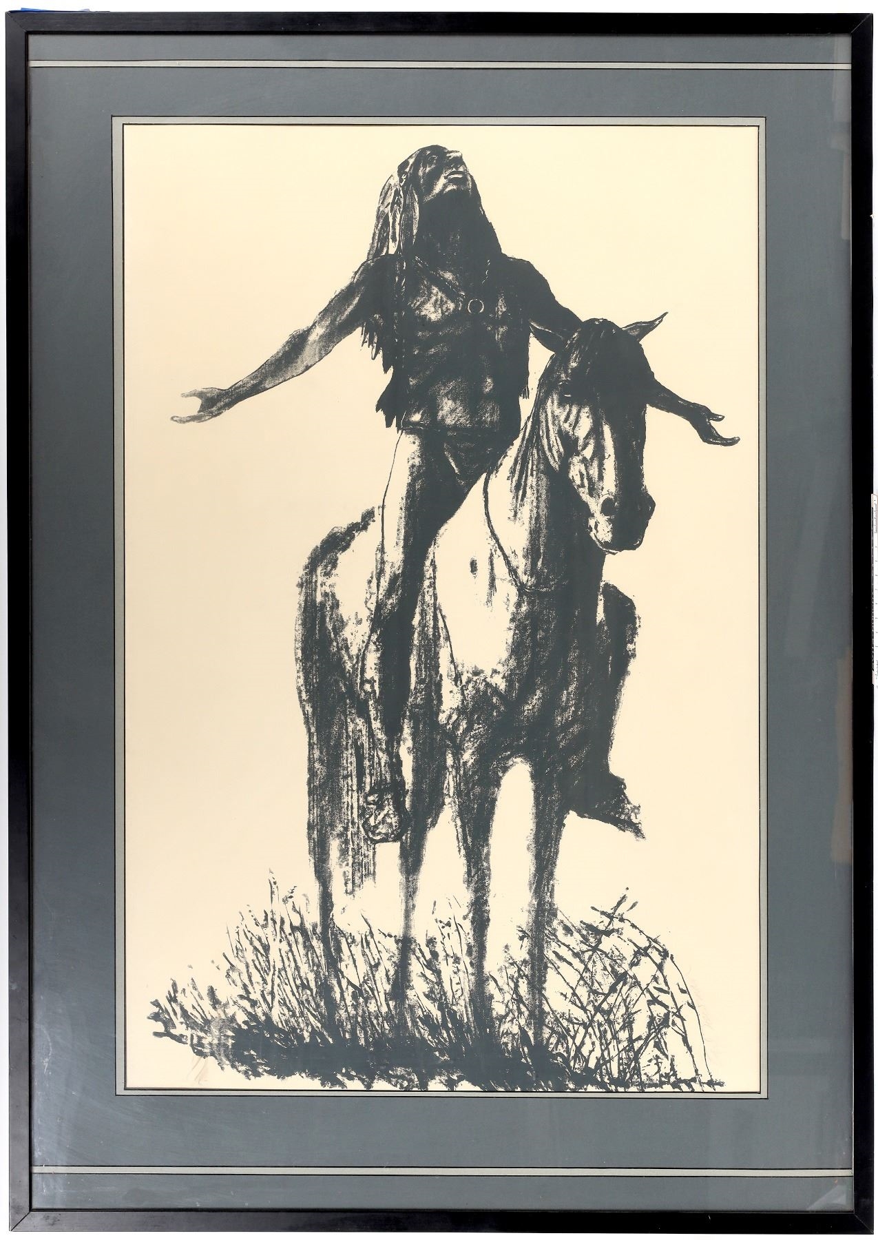 Earl Newman | An early pencil signed framed print | MutualArt