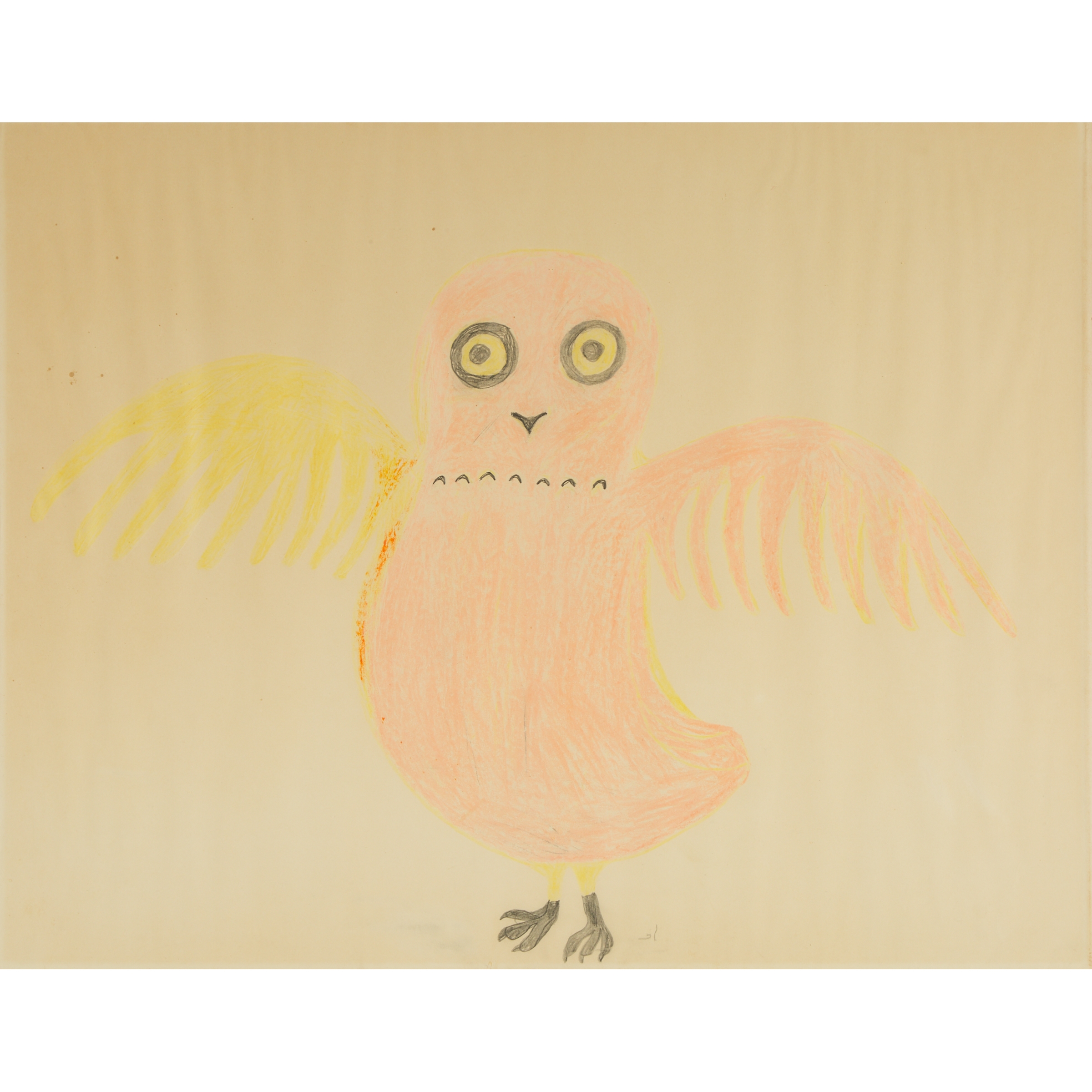 Lucy Qinnuayuak | STARTLED OWL | MutualArt