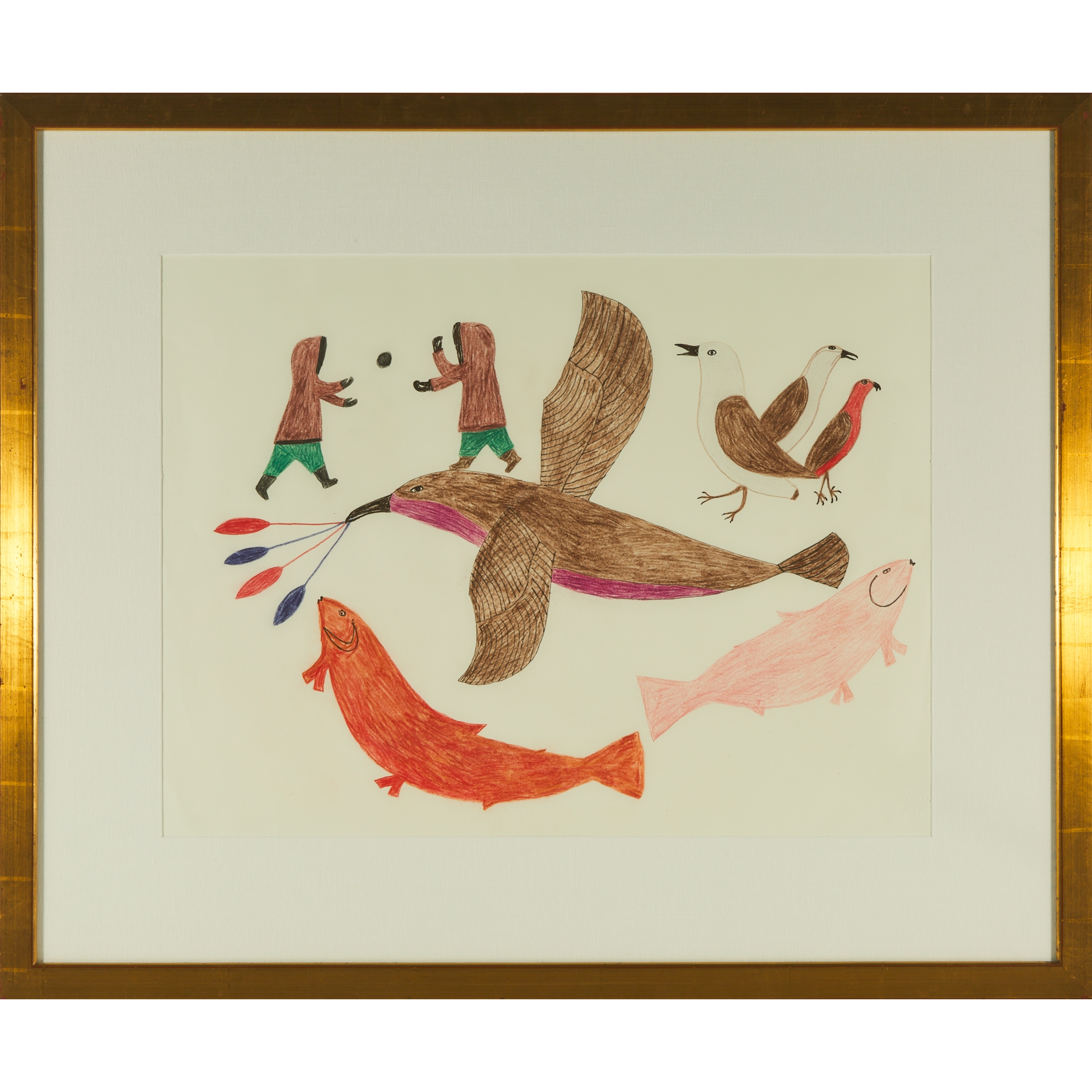 Lucy Qinnuayuak | CHILDREN AT HOME WITH SPIRITS | MutualArt