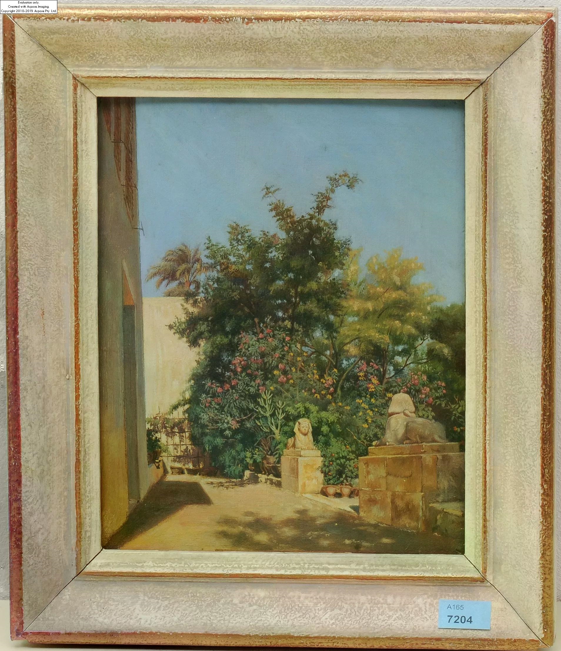 Rudolf Durheim | Le jardin du Colonel Varin, Gyzeh (1849) | MutualArt