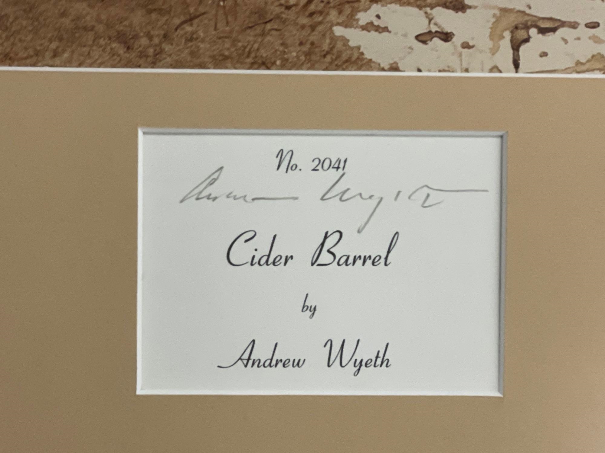 Andrew Wyeth | Cider Barrel | MutualArt