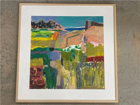 Jacqueline Cotter | An untitled oil on Mylar abstract | MutualArt