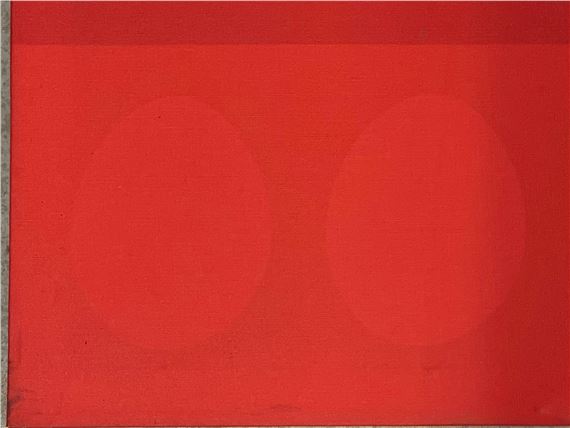Robert Bushong | Abstract Monochromatic Red Silkscreen | MutualArt