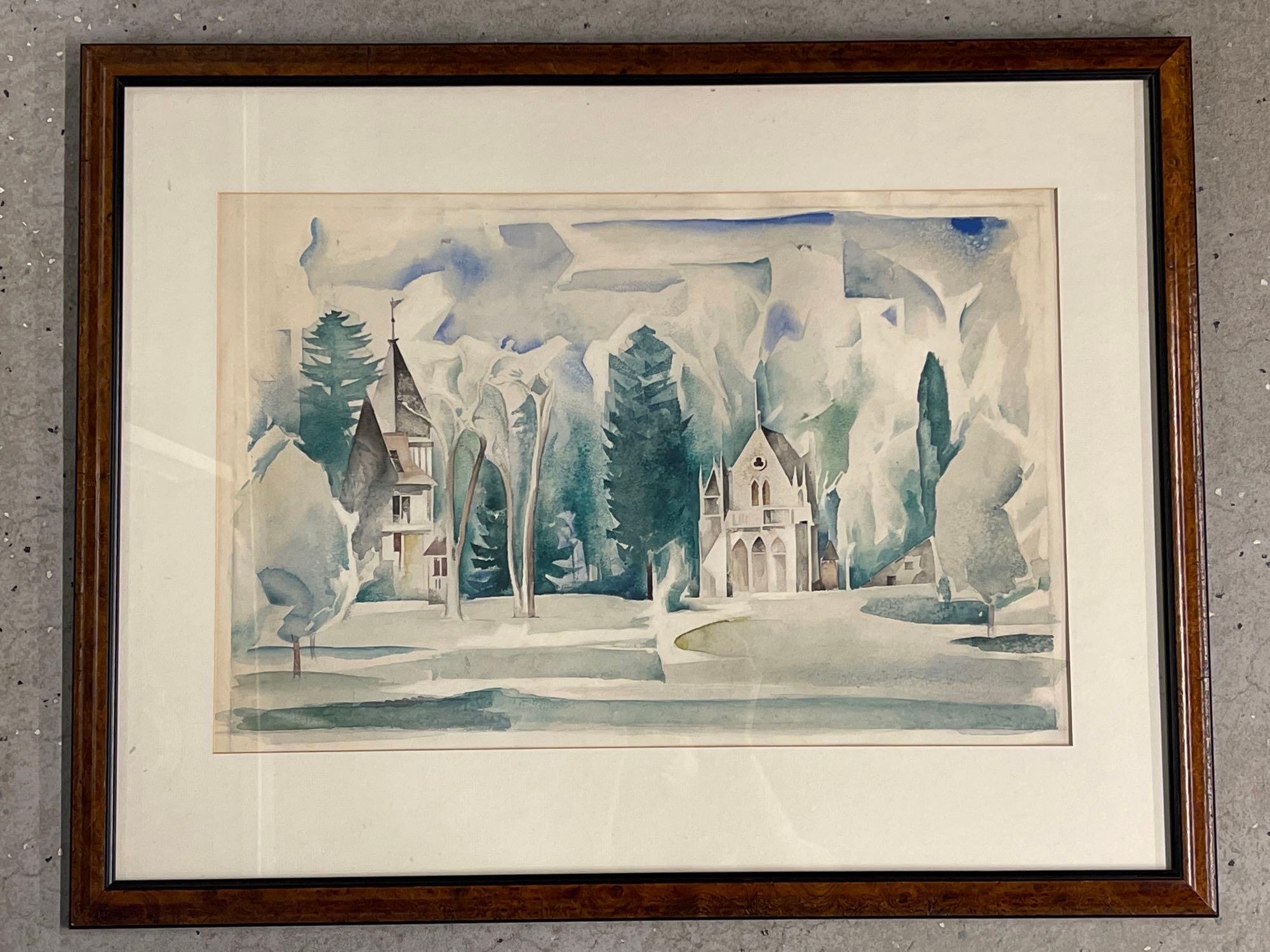 Earl Horter | Two Earl Horter Watercolor Landscapes | MutualArt